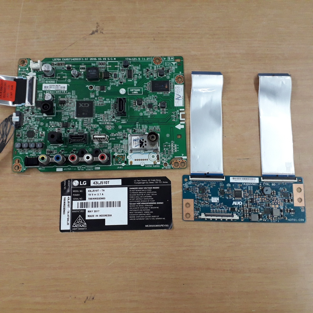 LG 43LJ510T EAX67142003 T430HVN01 43T01-C09 LED TV SPARE PARTS | Shopee Malaysia