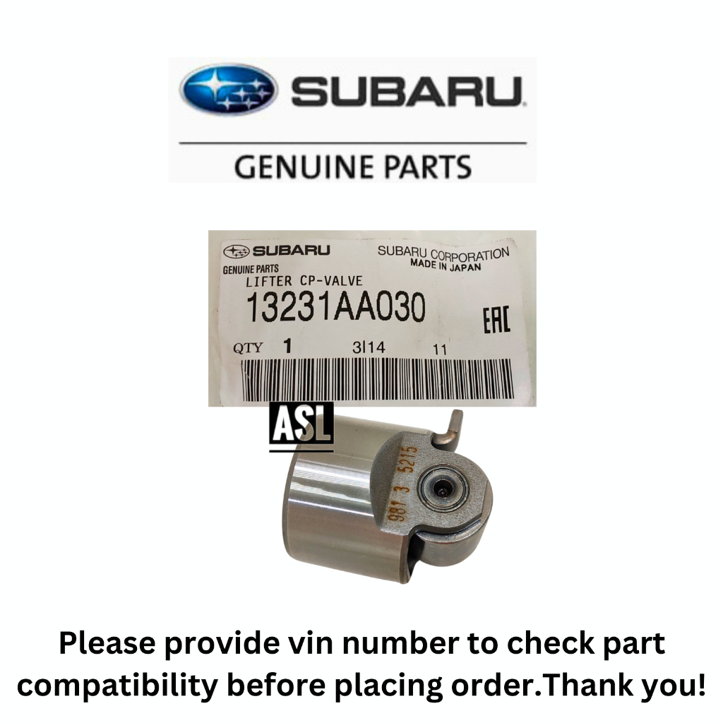 Genuine Subaru Camshaft Valve Lifter 13231AA030 BRZ Forester WRX Legacy ...
