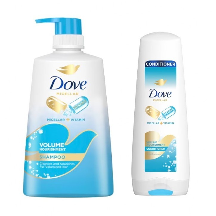 Dove Volume Nourishment Shampoo 650ml & Conditioner 300ml (Exp 2026 ...