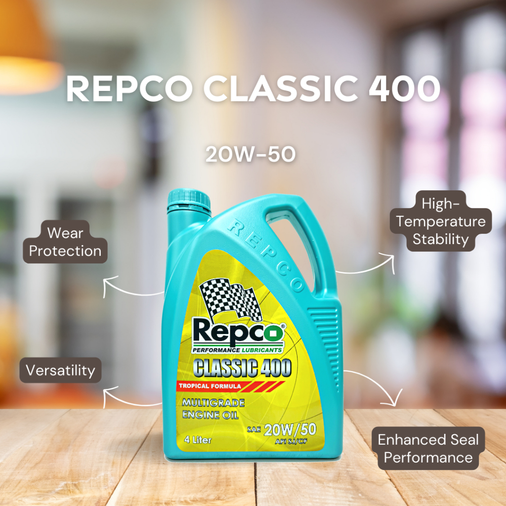 Repco Classic 400 20W/50 API SJ CF Multigrade Engine Oil (4L) | Shopee ...