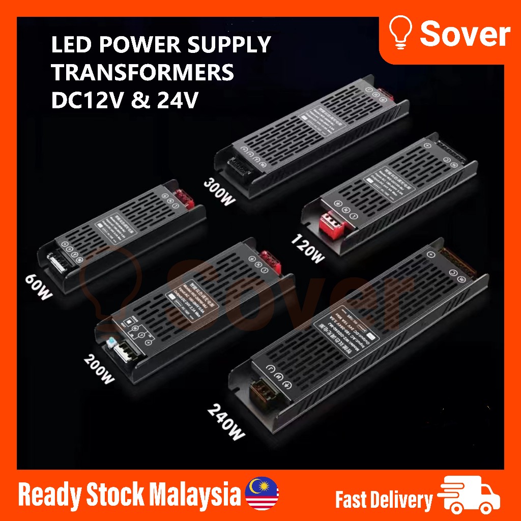 Power Supply AC110V-240V TO DC12V 24V 100W 150W 200W 300W 400W Transformers Led Driver For Led ...