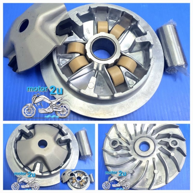 NVX155 NMAX V1 V2 Front Pulley Set Auto Clutch & Alloy Cooling Fan Puli ...