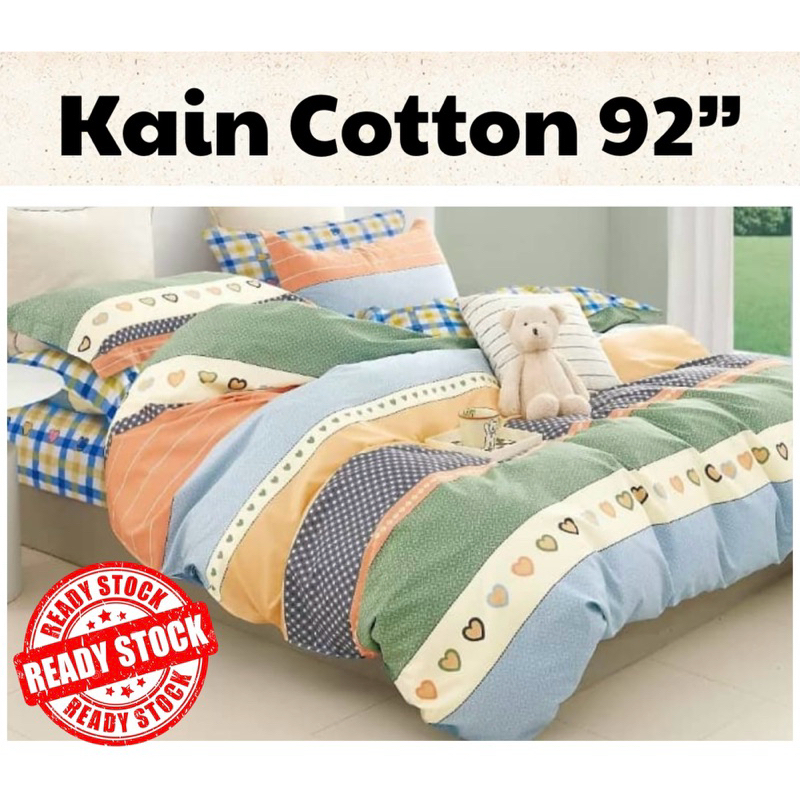 Kain Cadar Cotton Bidang 92 ” 100% Cotton/Open Meter (Kain sahaja) Kain ...