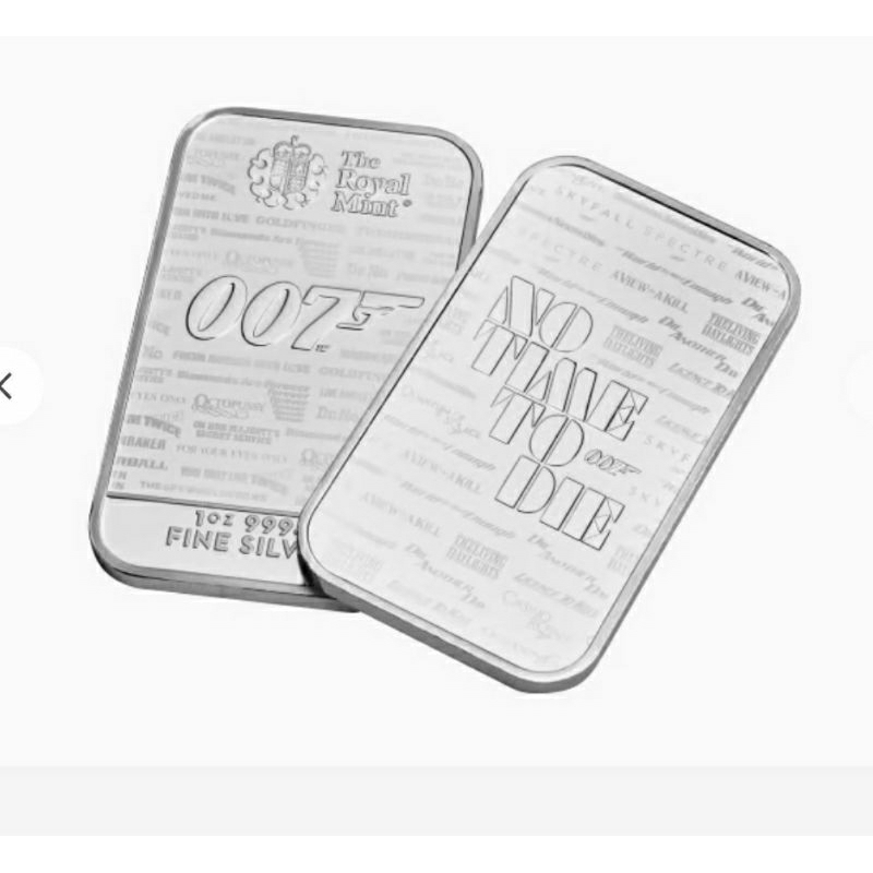 1 oz James Bond 007 Silver 999 Bar | Shopee Malaysia