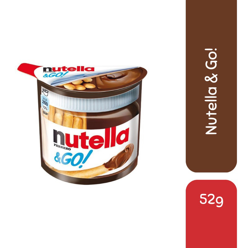 Nutella & Go ! 52g | Nutella Spread with Malted Breadsticks | Shopee Malaysia