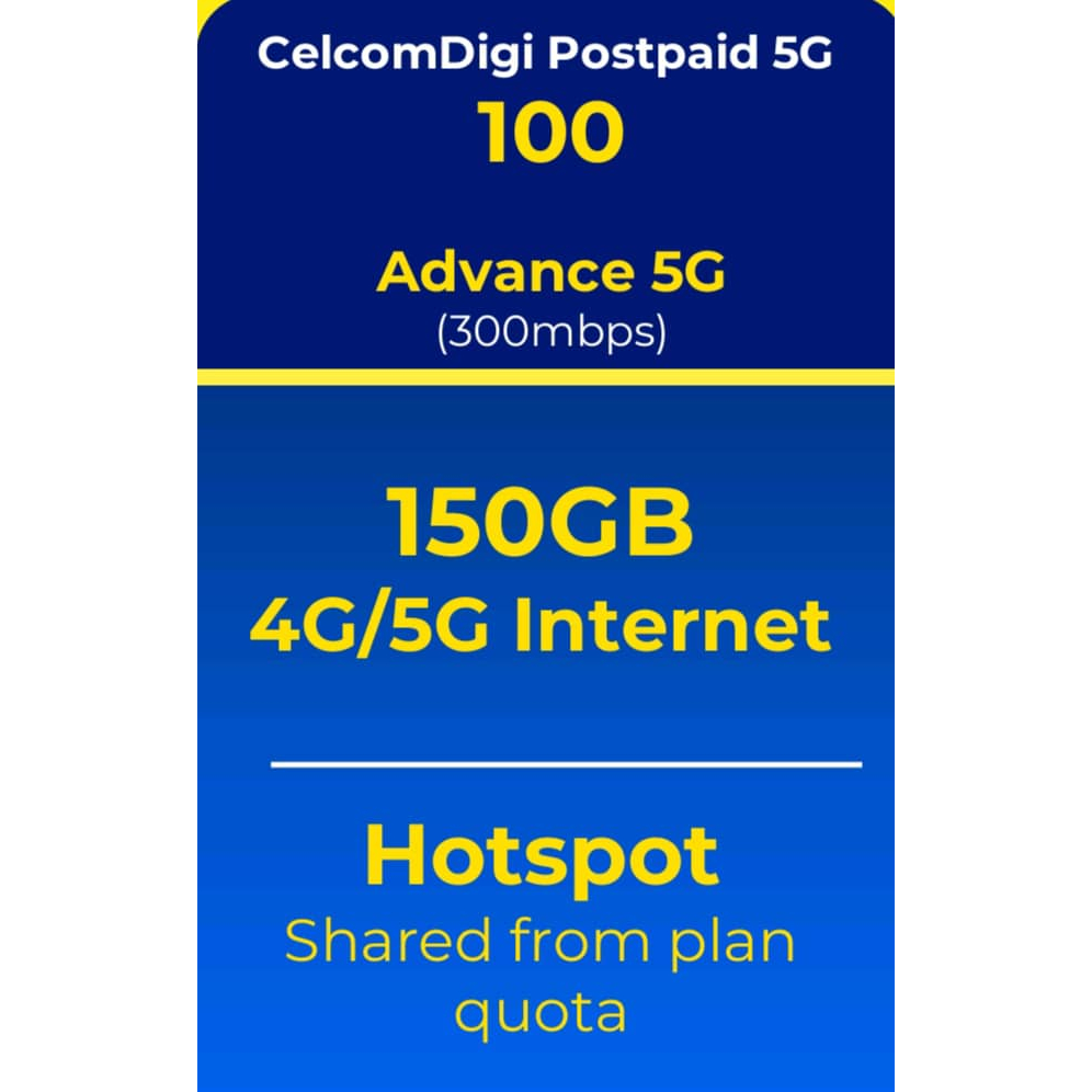 🔥CELCOMDIGI POSTPAID 5G & XPAX POSTPAID 5G - KEKAL NOM SAHAJA | Shopee Malaysia