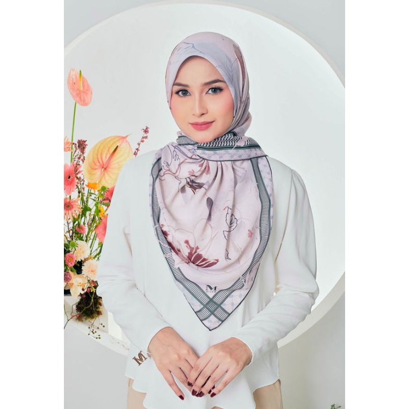 Minaz Palestine Blush Pink Bidang 45 ( Tudung Bawal Cotton 4 segi ...