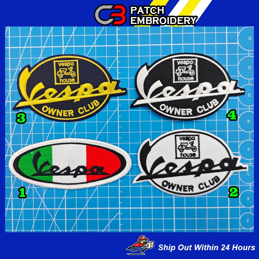 Vespa patches embroidery sulam / pc98 | Shopee Malaysia