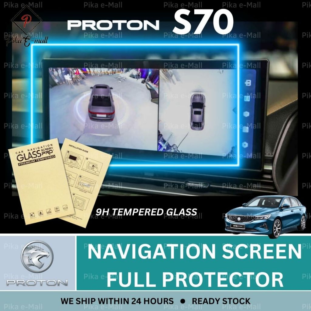 NEW Proton S70 Tempered Glass Screen Protector Infotainment Head Unit s70 Screen Accessories ...