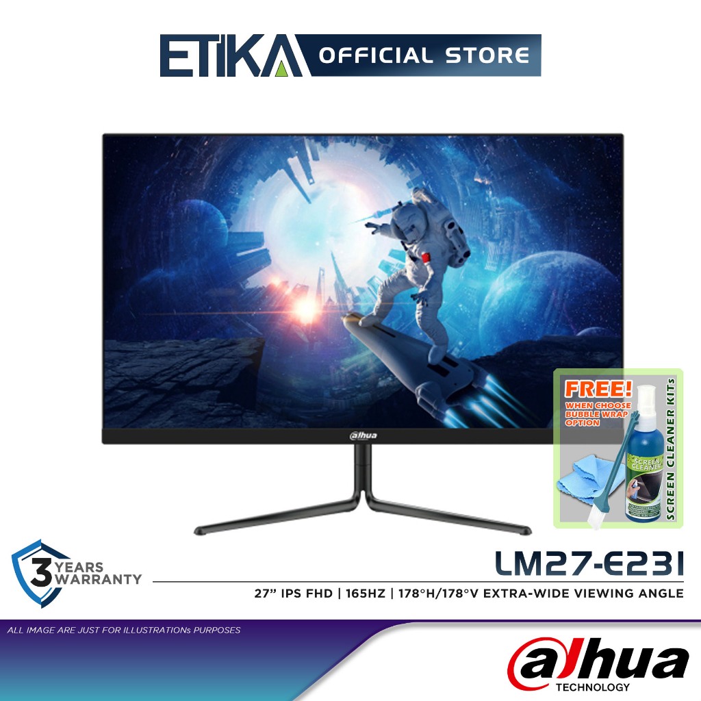 Dahua LM27-E231 | 27'' Fast IPS FHD 165Hz Gaming Monitor | Extra-wide viewing angle | Adaptive ...