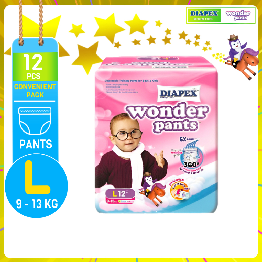 Diapex Wonder Pants Con Pack L (12S) | Shopee Malaysia