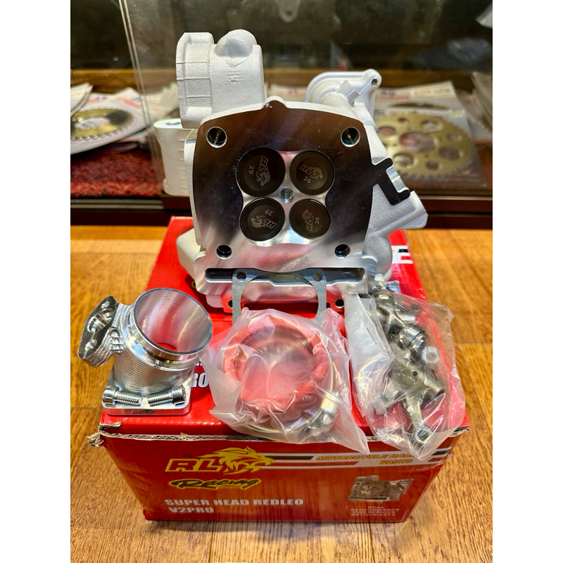 ESR MOTOR RED LEO SUPERHEAD CNC PORTING Y15ZR/LC135/Y16ZR/NVX 19-22 20 ...