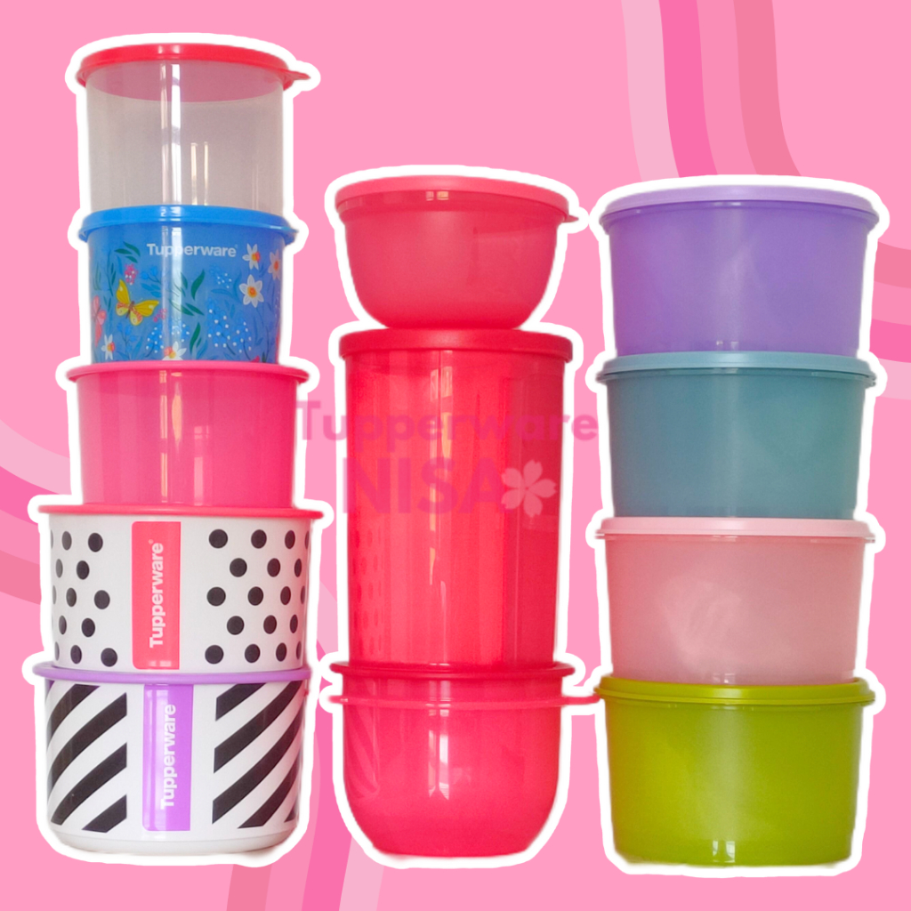 Hadiah Tupperware Canister Bowl Universal Jar 500ml 1 Liter - Bekas ...