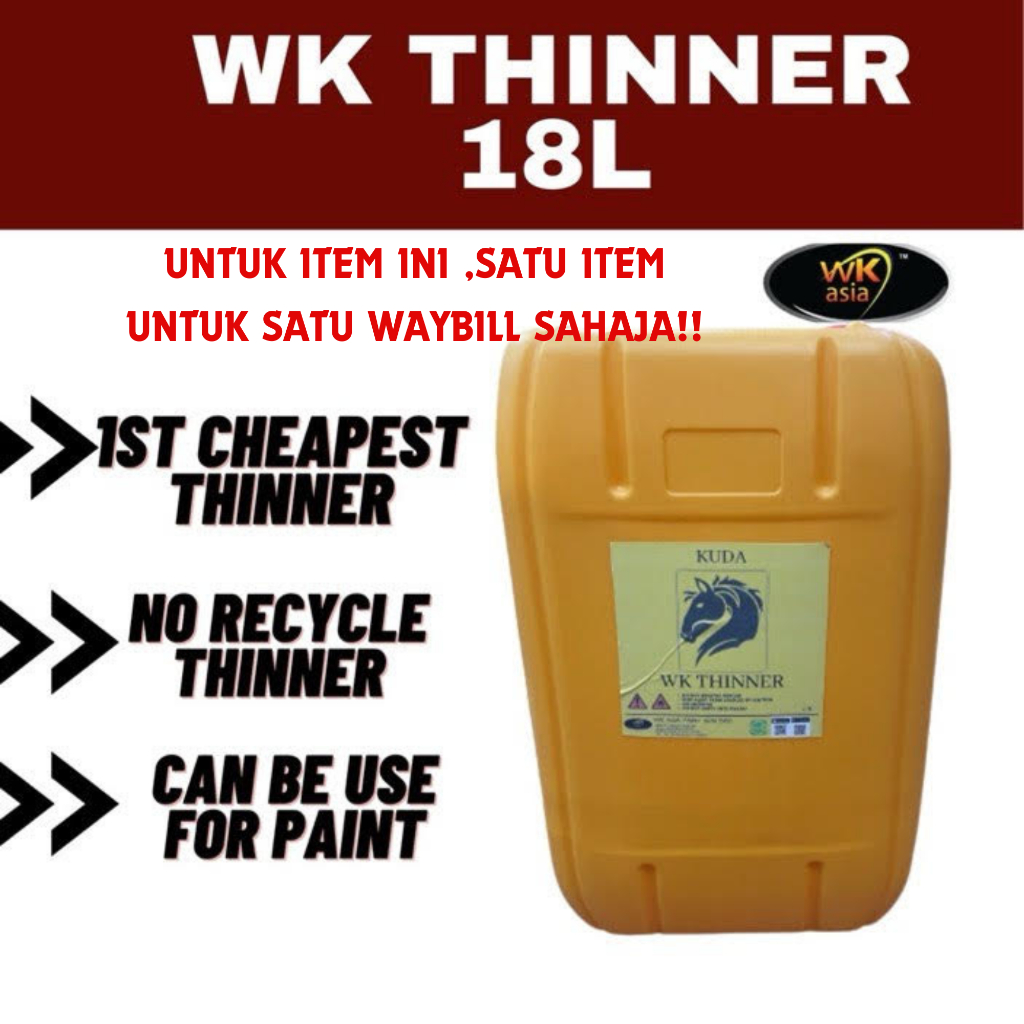 WK THINNER KUDA 18L PVC READY STOCK | Shopee Malaysia