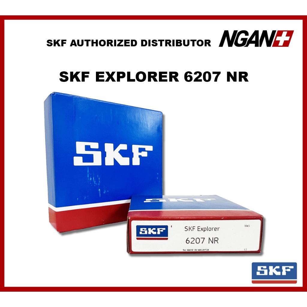 SKF 6207 NR Deep Groove Ball Bearing (72MM X 35MM X 17MM) | Shopee Malaysia