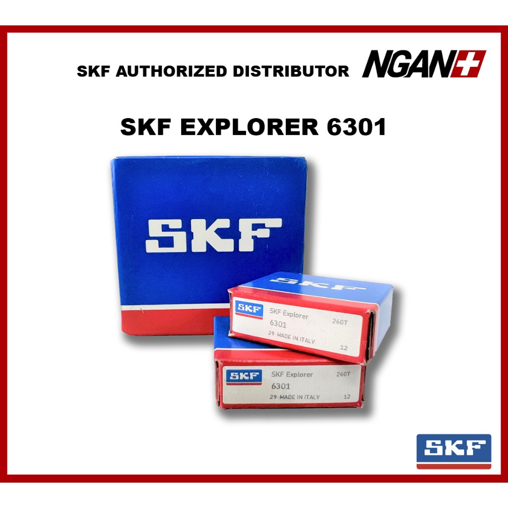 SKF EXPLORER 6301 C3 , 2Z/C3 Deep Groove Ball Bearing (12MM X 37MM X ...