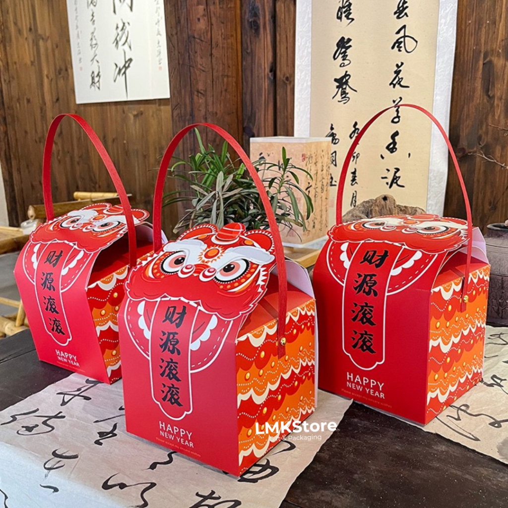LMK [RM3.60/pcs] 5pcs Chinese New Year Gift Box CNY Packaging Box ...