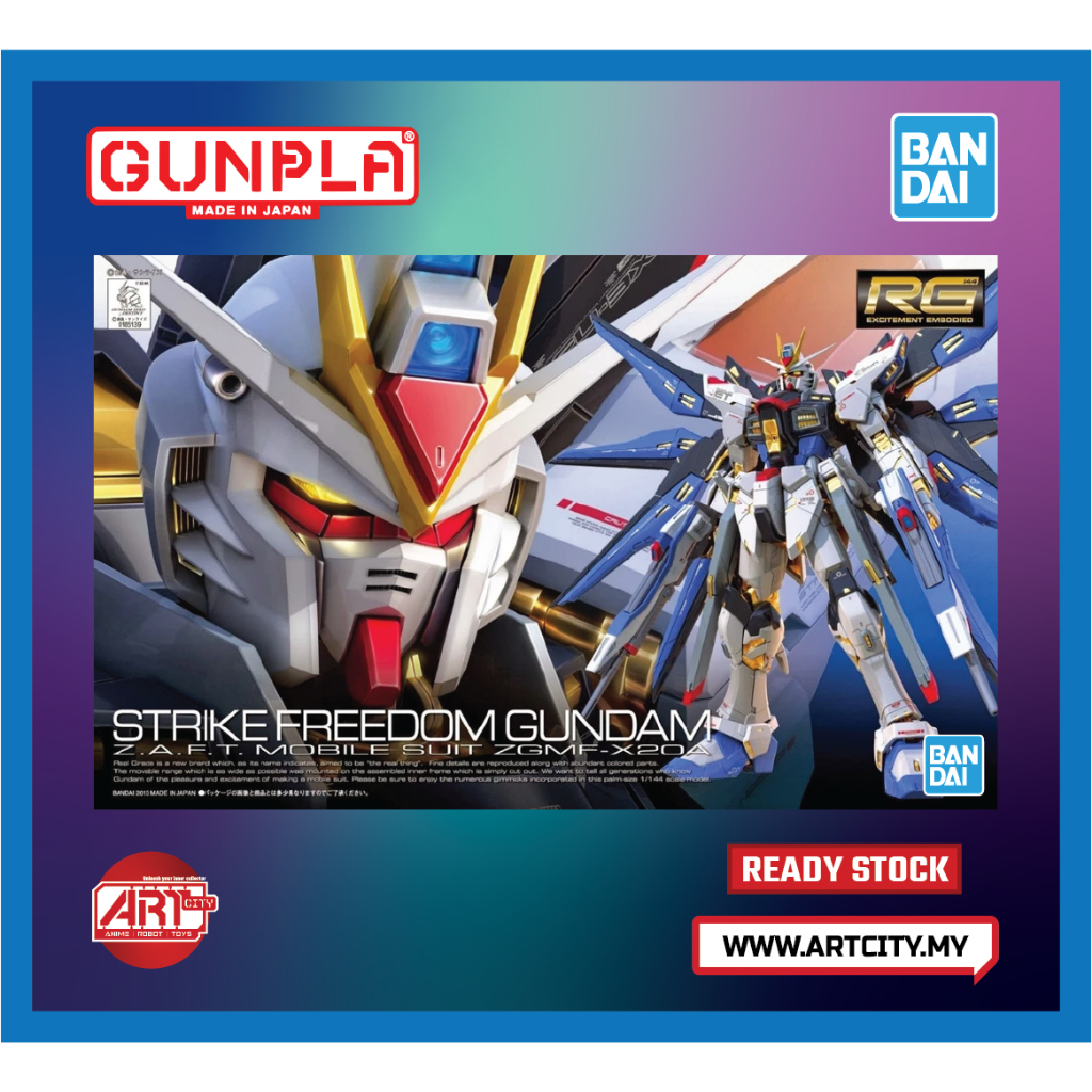 (READY STOCK) Bandai RG - Strike Freedom - Gundam Seed Destiny - 1/144 ...