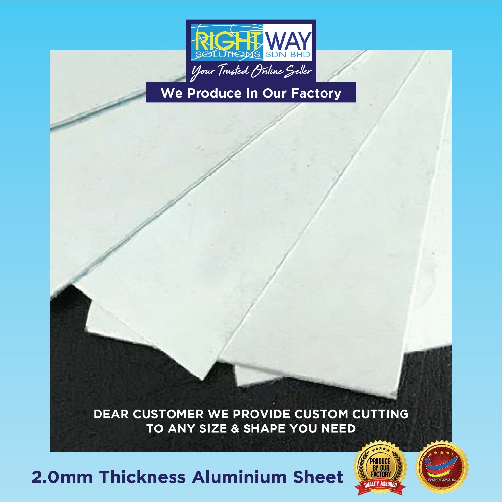ALUMINIUM SHEET | 2MM THICKNESS | 140mm x 920mm | Shopee Malaysia