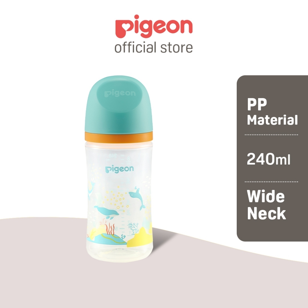 100% ORIGINAL Pigeon PPSU T-Ester PP SoftTouch Wide Slim Long Neck Baby Bottle Feeding Nursing ...