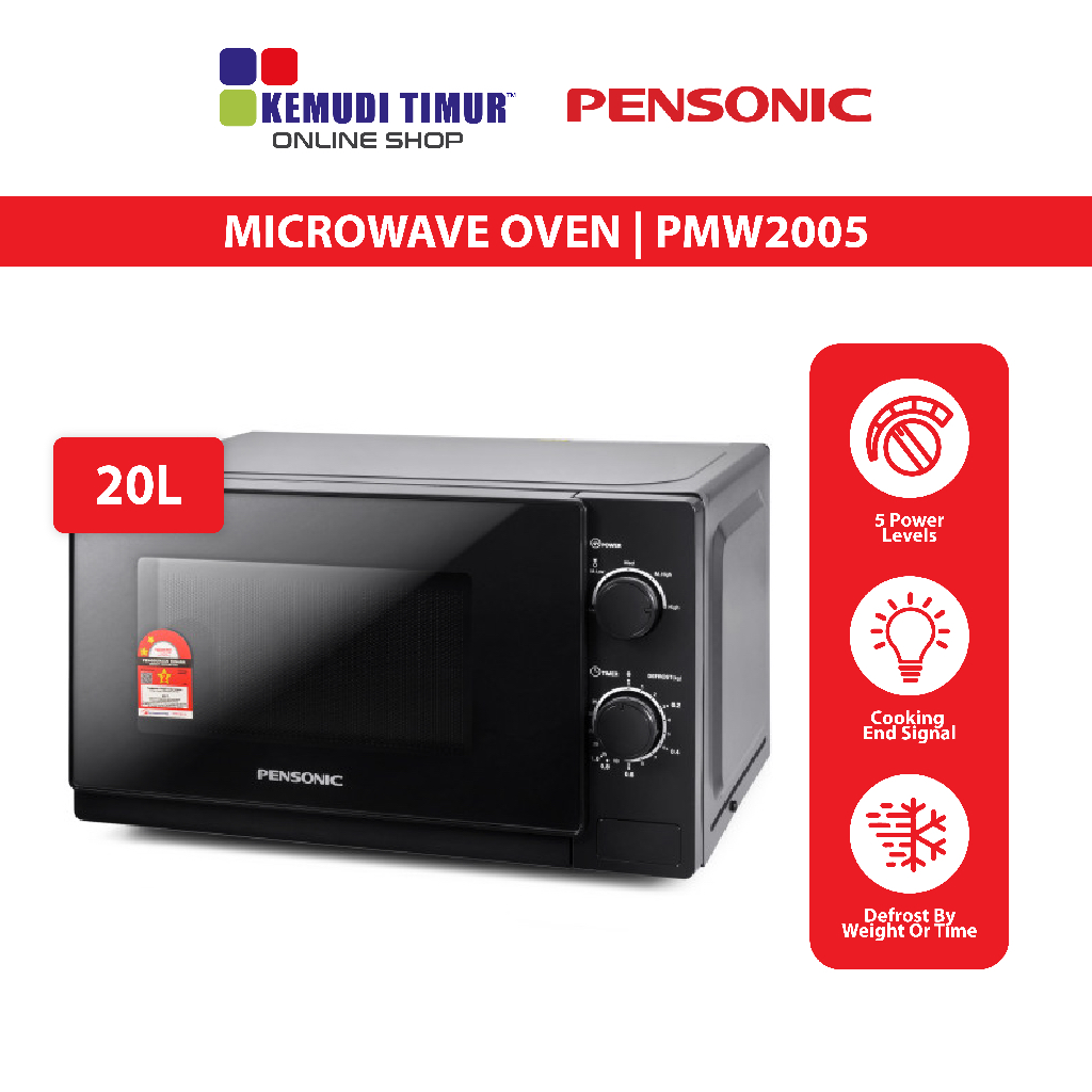 PENSONIC MICROWAVE OVEN 20L BLACK | PMW2005 | Shopee Malaysia