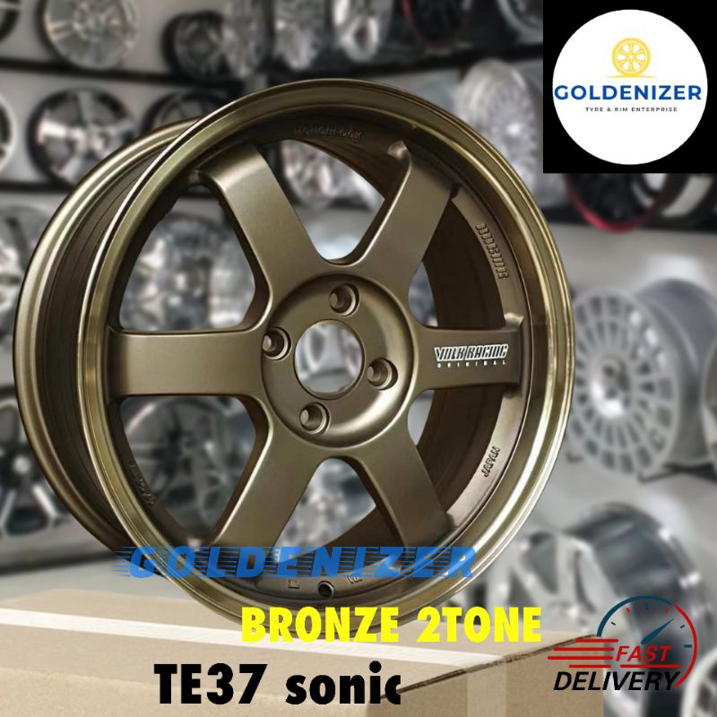Rays TE37 sonic sport rim 🛞 kereta 15" 16" 17" (1set) | Shopee Malaysia