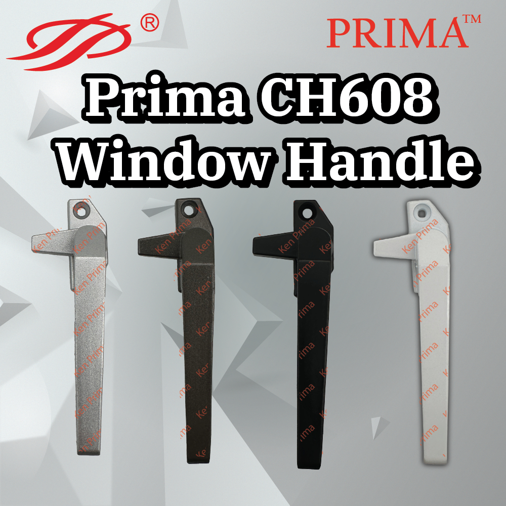 PRIMA Window Casement Handle / Window Handle CH 608 / Pemegang Tingkap Cermin - Silver/NA, Black ...