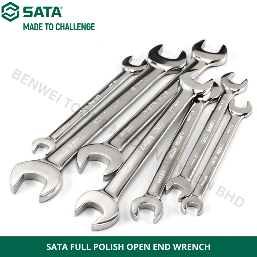 SATA FULL POLISH OPEN END WRENCH / SPANNER SET / SPANNAR WRENCH / 5.5MM ...