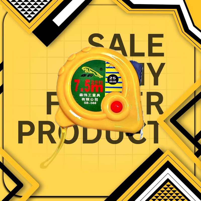 Tape measure 5M 16ft / 7.5M 26ft Stanley Tylon Tali Tape Ukur / 拉尺/卷尺 ...