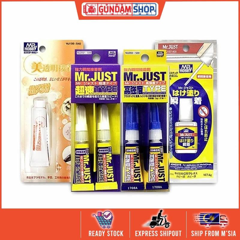 Mr Hobby Mr Clear Glue New Mr Just Super Strong Fast Type Adhesive Glue ...