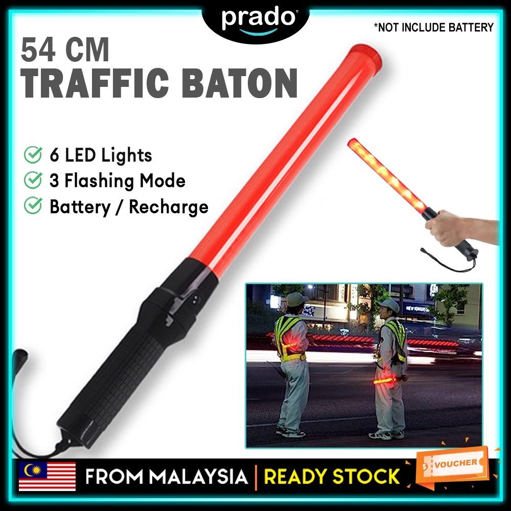 PRADO 54CM Red LED Baton Stick Light Traffic Signal Road Control ...