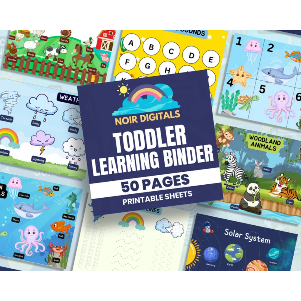 PDF] Toddler Learning Binder Busy Book Quiet Book Preschool Kids ...