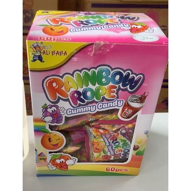 RAINBOW ROPE GUMMY CANDY 12G X 60PCS | Shopee Malaysia