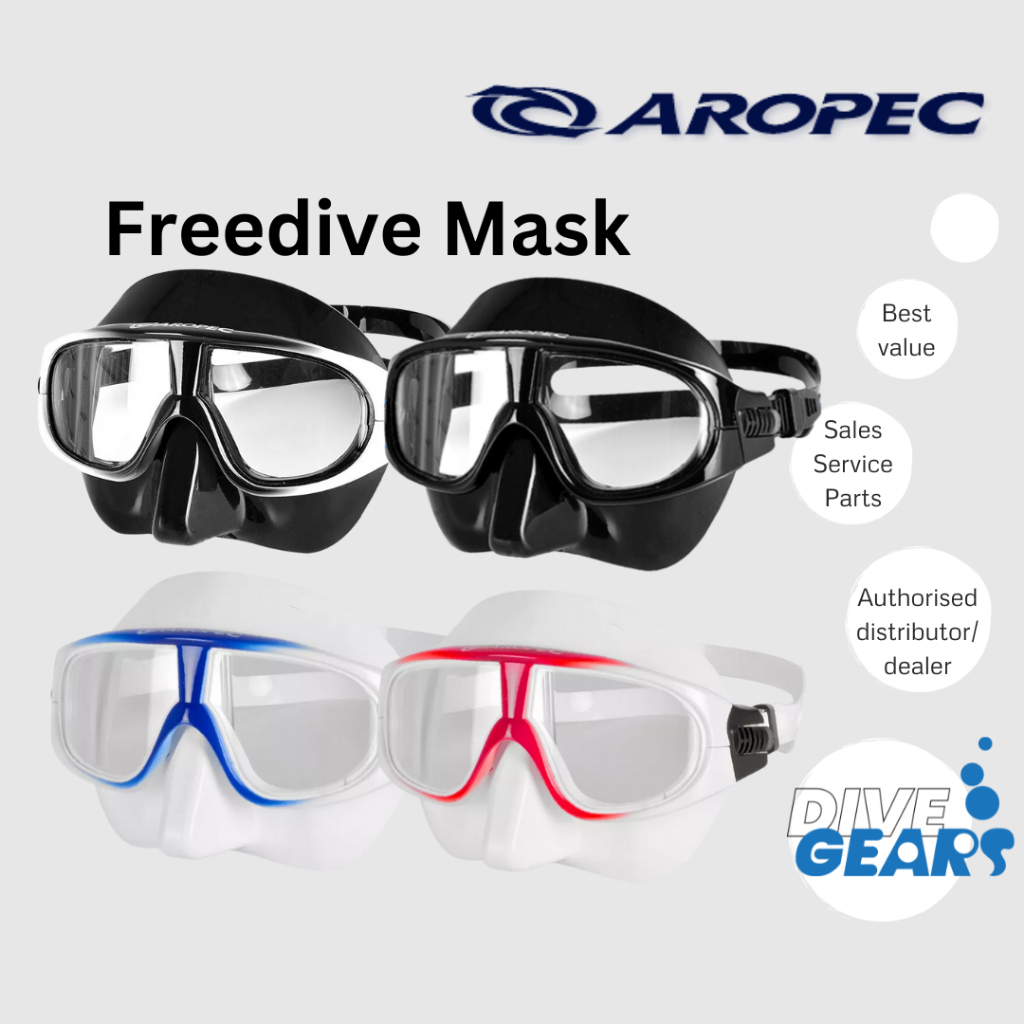Aropec Mask Low Volume Freedive Mask with Free Mask Box Freediving ...