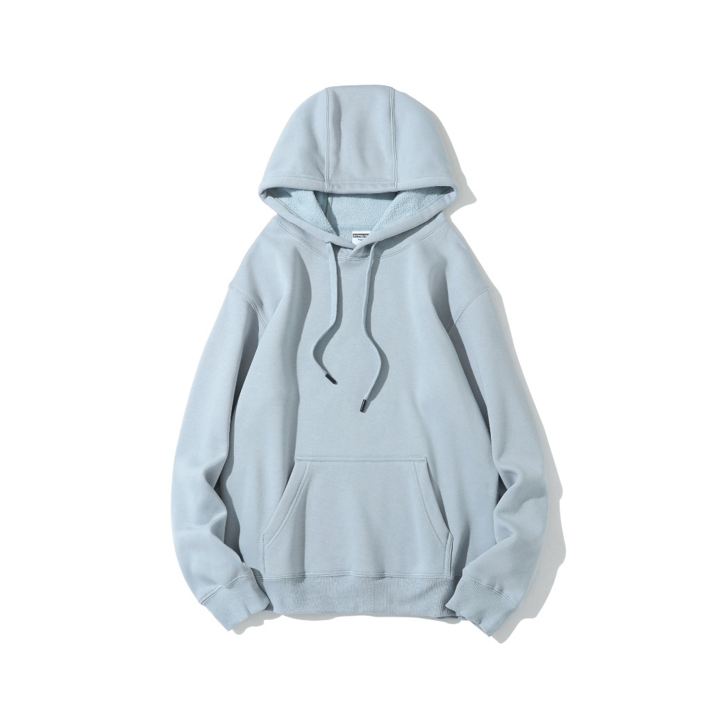 ARRIVE GUIDE Supreme Cotton Hoodie Men Unisex 380gsm Loose Pocket ...