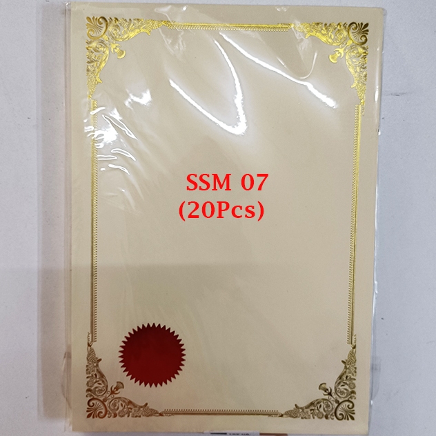Kertas Sijil/ Certificate Paper 100Pcs/20Pcs 160gsm | Shopee Malaysia
