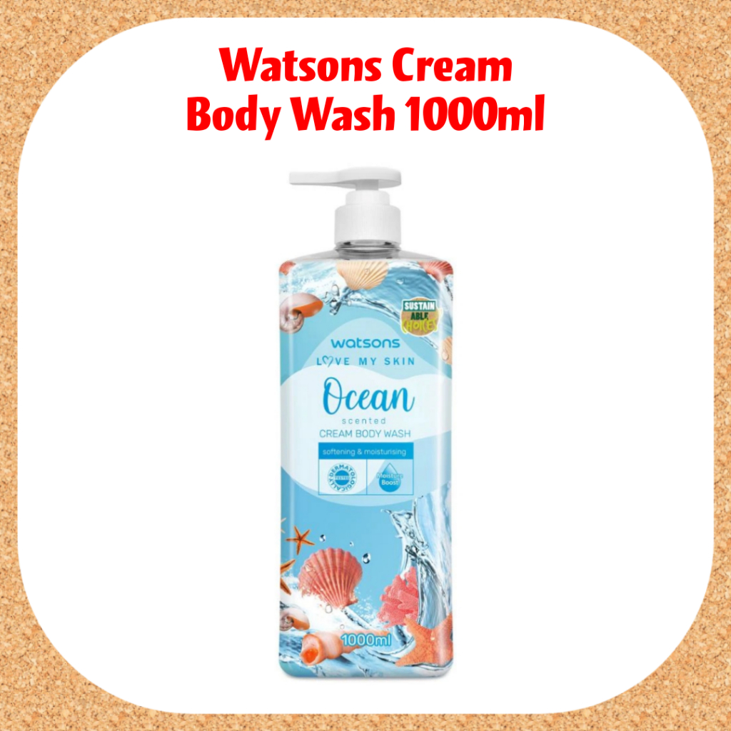 Watsons Cream Body Wash 1000ml(Ocean) | Shopee Malaysia