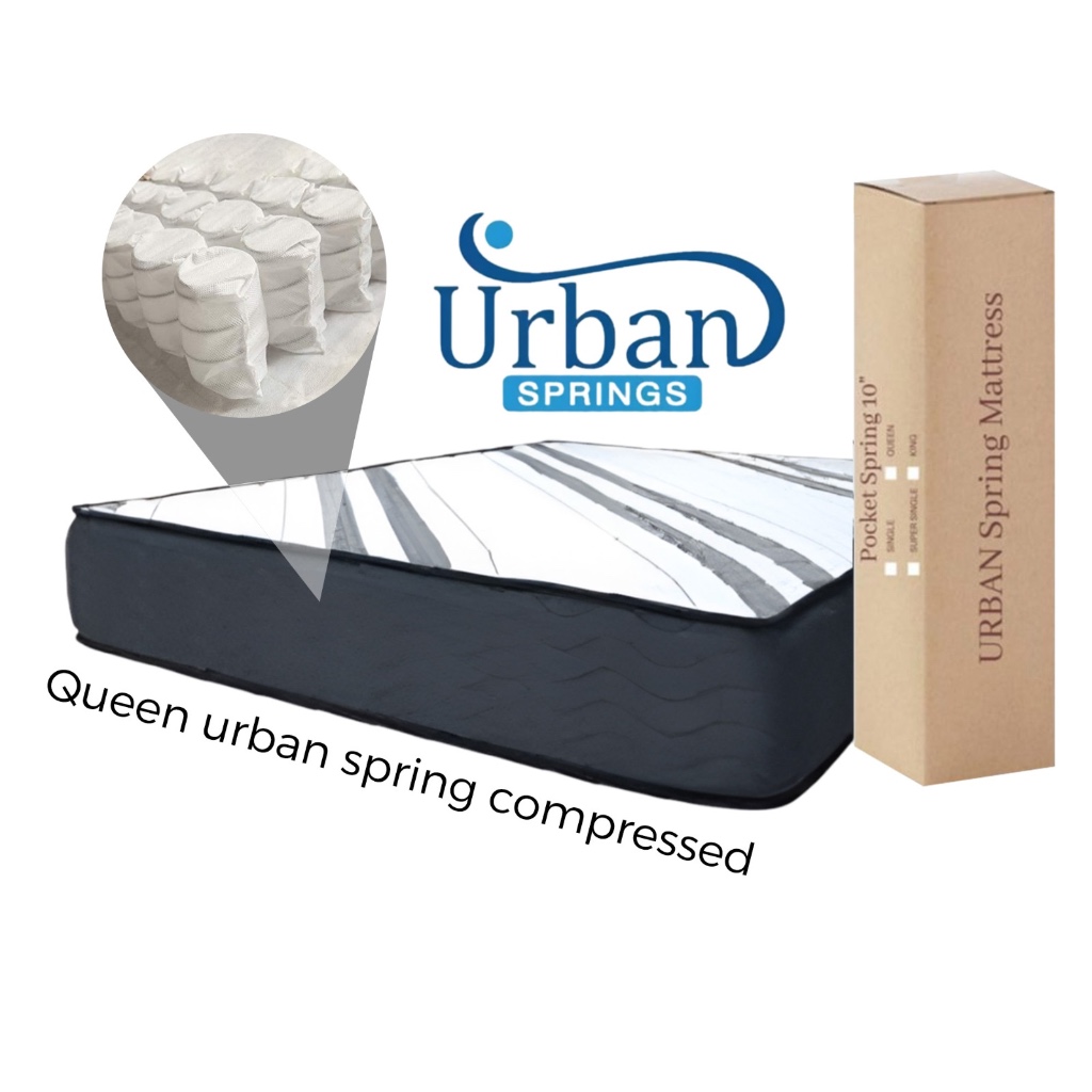 10INCH POCKETED SPRING URBAN SPRINGS 10 INCH POCKET SPRING MATTRESS ...