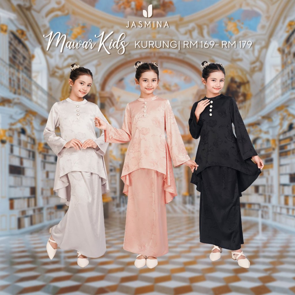 KIDS Mawar Baju Kurung Kanak-kanak by Jasmina Malaysia 🌸KELOPAK RAYA🌸 ...