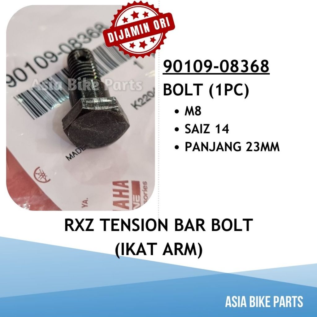Yamaha Original RXZ Tension Bar Bolt Ikat Arm - 90109-08368 | Shopee ...