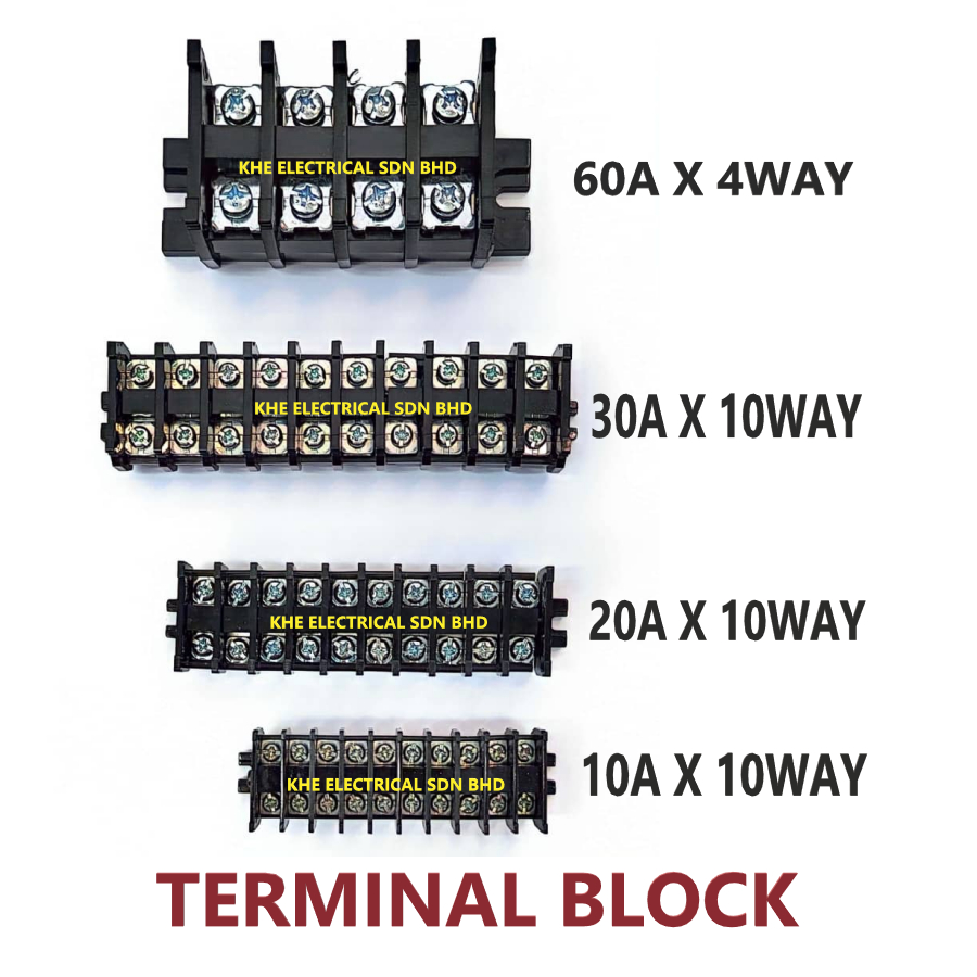 Terminal Block 10A/20A/30A/60A | Shopee Malaysia