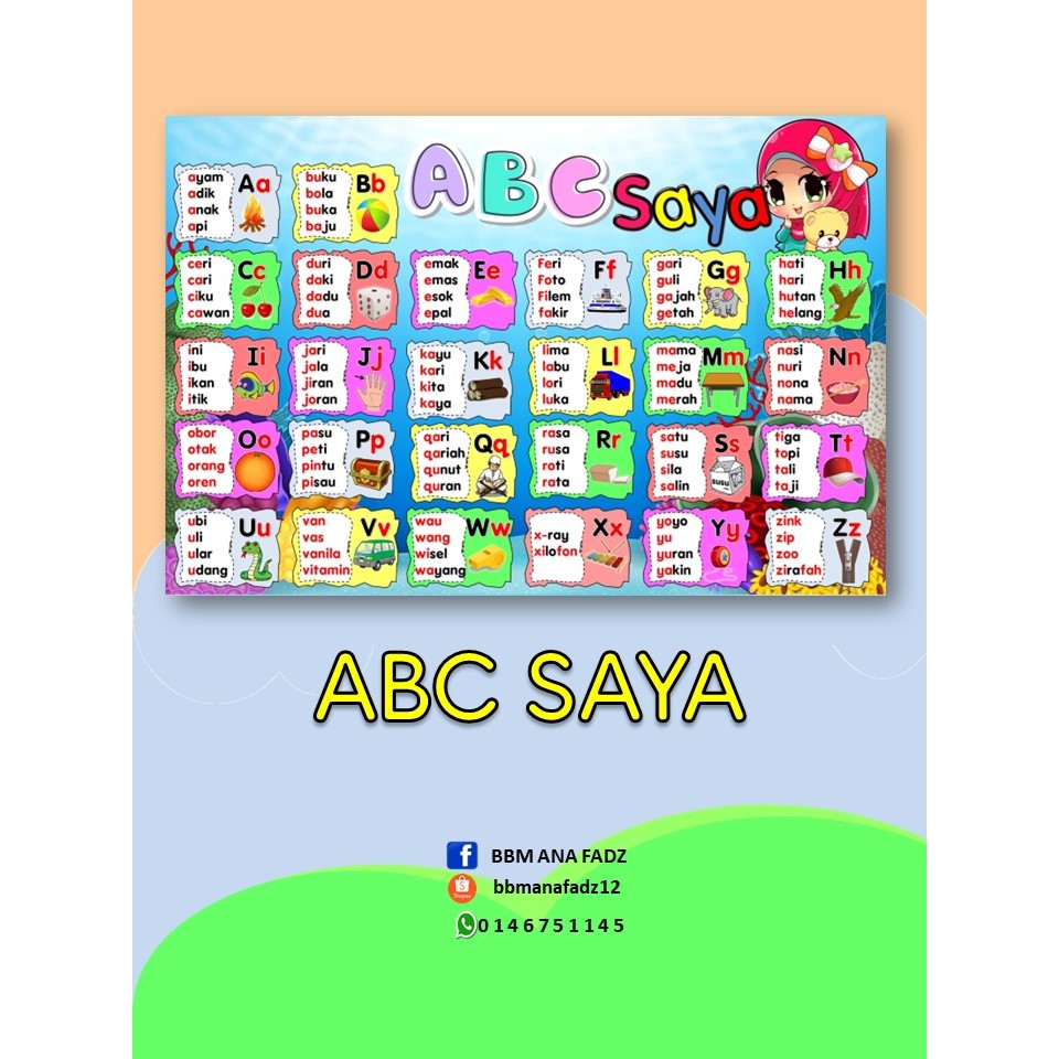 KOLEKSI ABC , CARA TULIS ABC, ABC GARIS TIGA | Shopee Malaysia