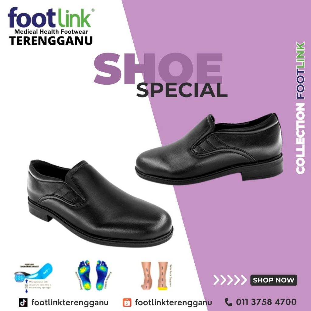 Footlink ( PB 6018 ) Medical Health , Men Shoe | Shopee Malaysia
