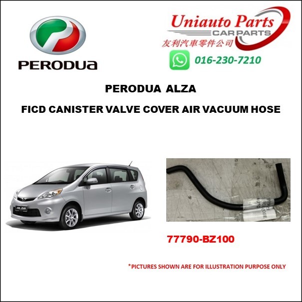 PERODUA ALZA FICD CANISTER VALVE COVER AIR VACUUM HOSE 77790-BZ100 ...