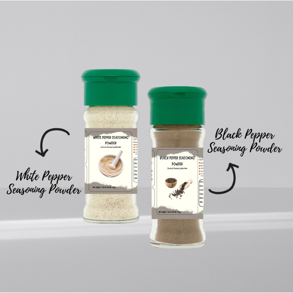 60g 100% Pure White Pepper / Black Pepper Powder (Shaker) | Shopee Malaysia