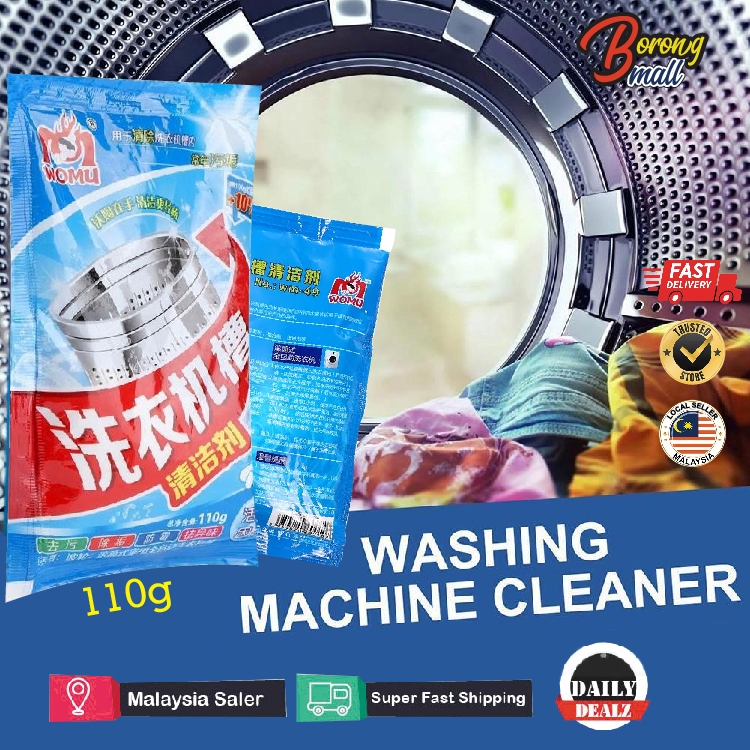 110g Washing Machine Cleaner Powder Stain Remover Drum Tub Front Top ...
