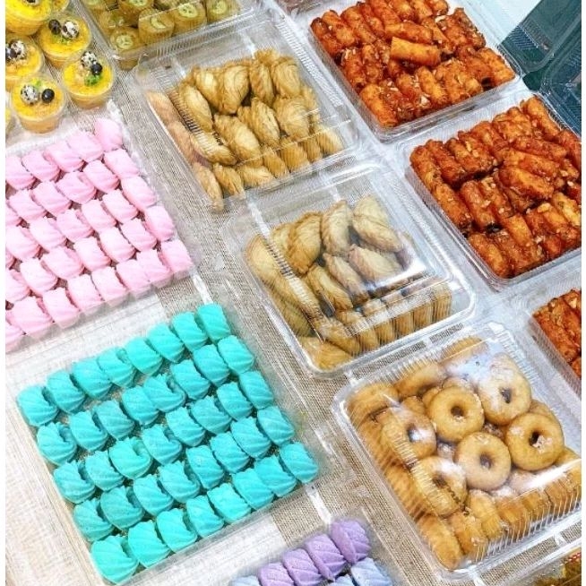 RORA - 4/8 Inch Transparent Square Cake Box | Bekas Plastik Tapau Kek ...