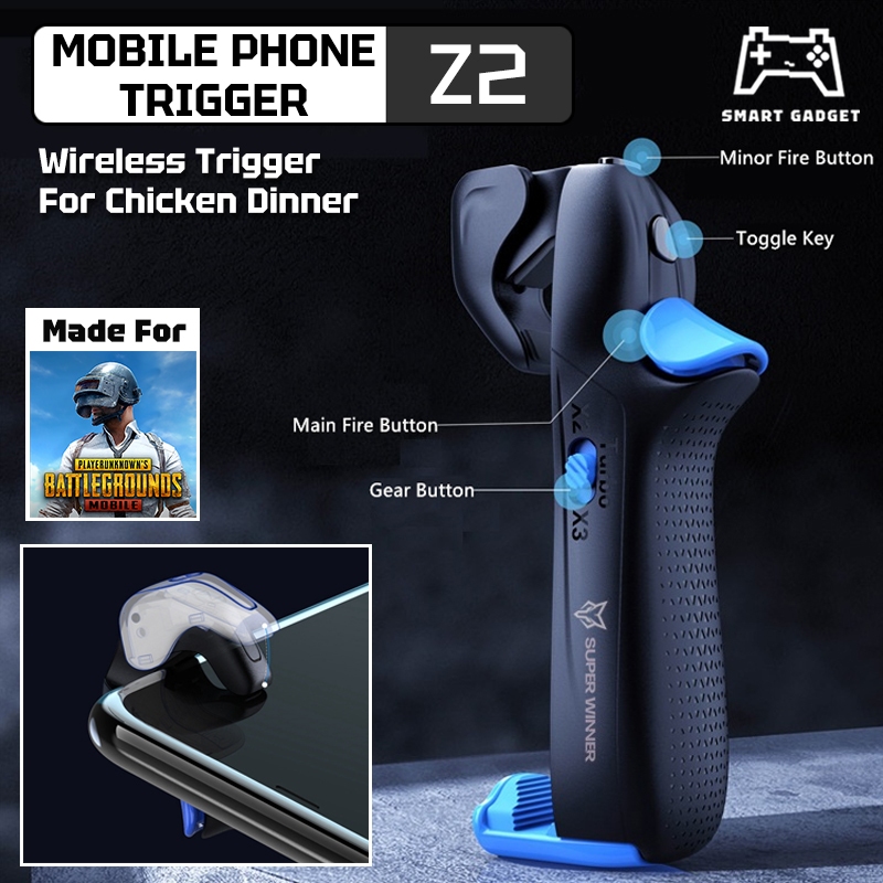 Z2 Wireless Mobile Game Controller Gaming Trigger Controller Joystick ...