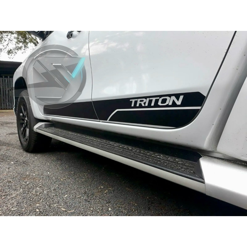 (Ready Stock) S1264# Mitsubishi Triton Car Body Side Stripe Vinyl Decal ...
