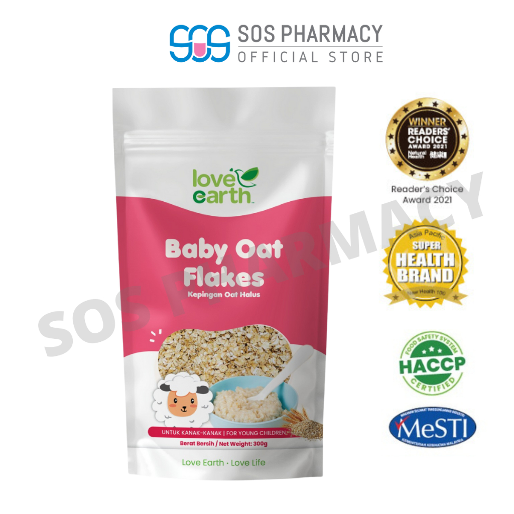 Love Earth Baby Oat Flakes (300g) | Shopee Malaysia